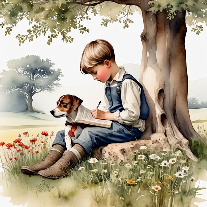 Create children story book illustration watercolor by Kevintorrence63 ...