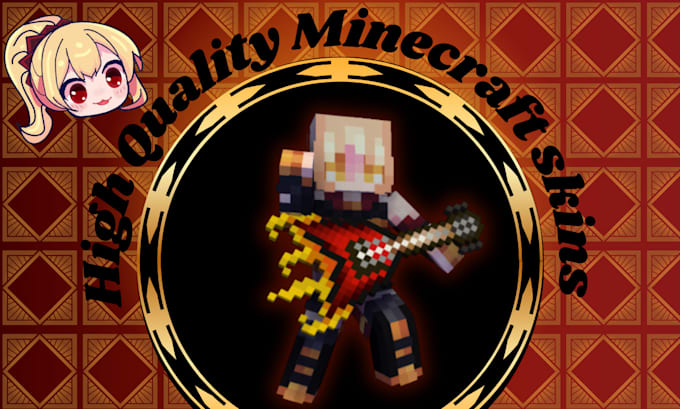 Design you a high quality minecraft skin by Kyokokirigiri | Fiverr