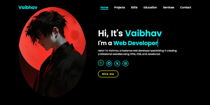 Create a professional portfolio website for you html css by Vmjohnvm ... Create a professional portfolio website for you html css by Vmjohnvm ...