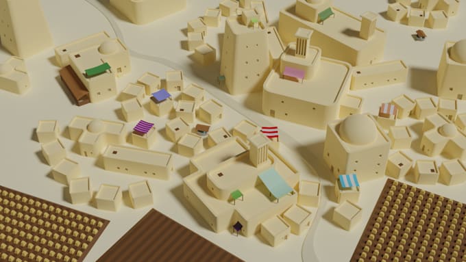 Create a low poly city map for your game with zero ai by Triplemain ...