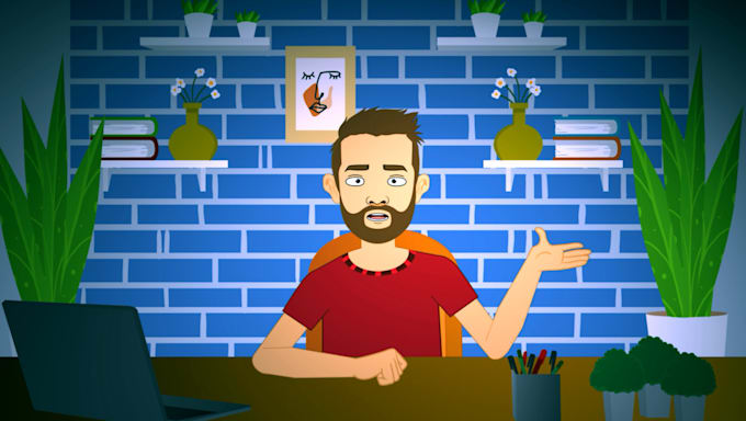 Animate your podcast vedio ,live streaming, animation gif by Loopmotion ...