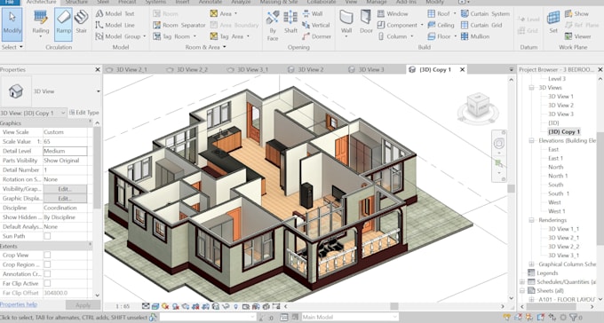 Create detailed revit designs and send the whole project by ...