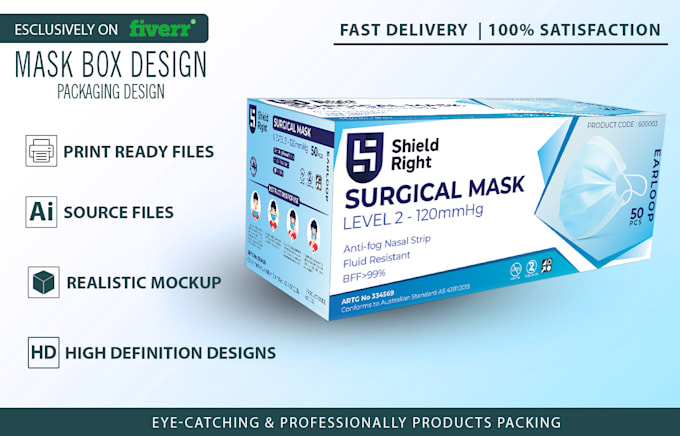 Face mask pouch, mask box design, hand gloves box design by ...