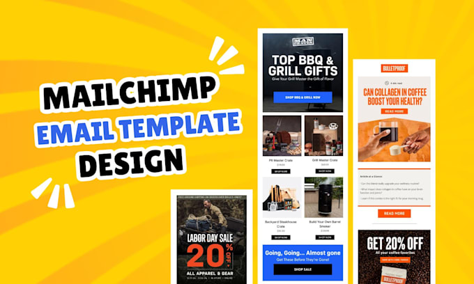 Design editable mailchimp email template within 05 hrs by Rezaul1300 ...