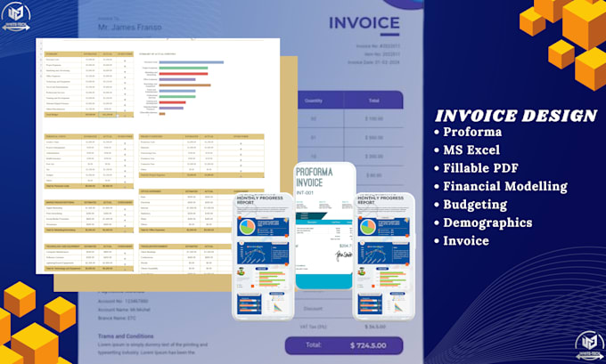 Do proforma, order form, invoice, fillable pdf, quotation, receipt, intake by Steven_invoice ...