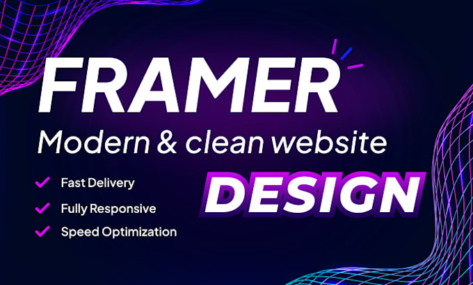 Design in figma, develop in framer, framer expert by Mouakter89 | Fiverr
