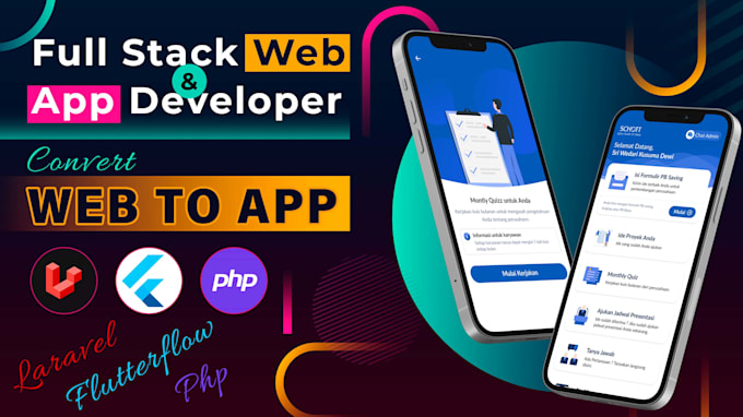 Be Your Php Laravel And Flutter Full Stack Web And App Developer By Sharabeel768 Fiverr