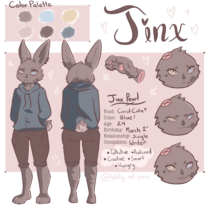 Draw character reference sheet and concepts by Ashtreeart | Fiverr