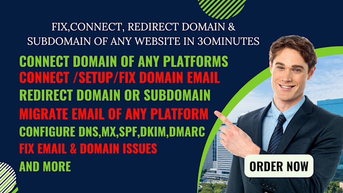 Reparar, conectar, redirigir correo electrónico de dominio o subdominio ...