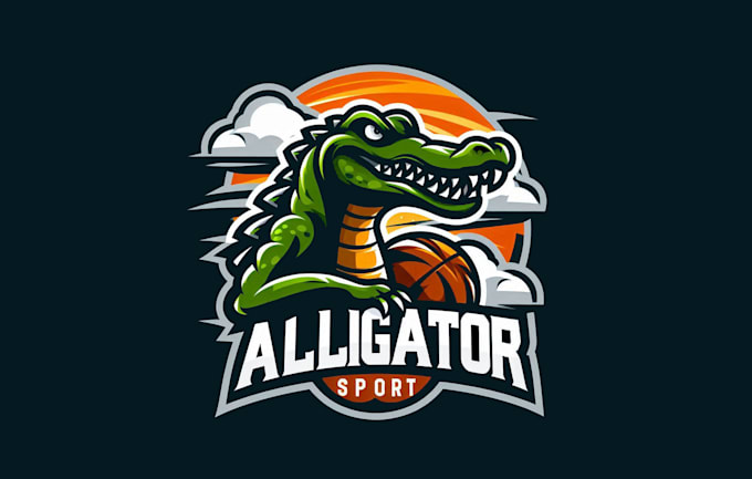 Design eye catchy alligator sport mascot logo in very short time by ...