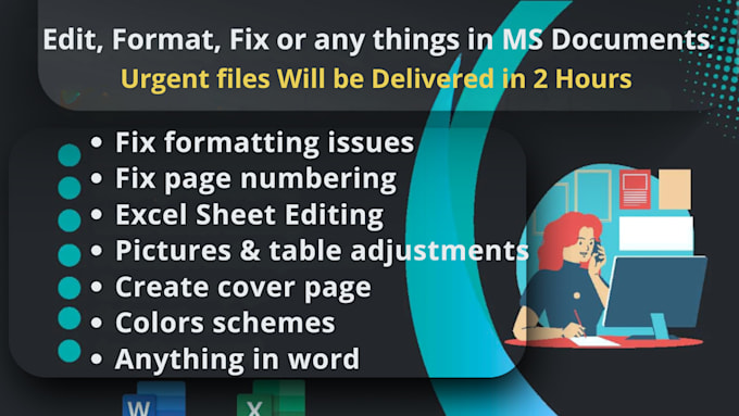 Do format, edit, create and fix ms word by Hamnakhalid678 | Fiverr