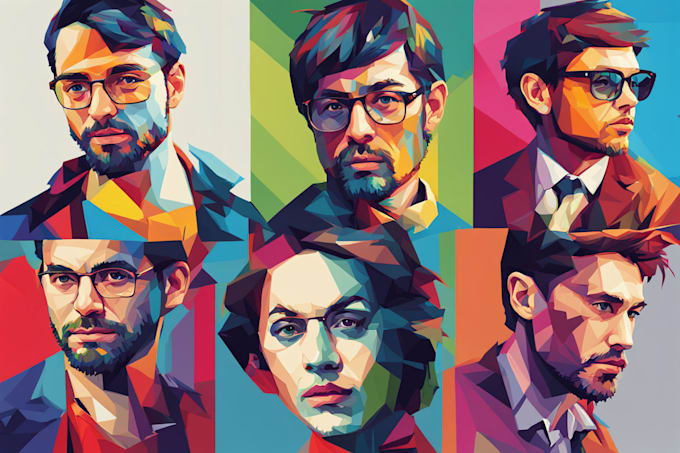 Make a beautiful wpap pop art portrait by Andreaover | Fiverr