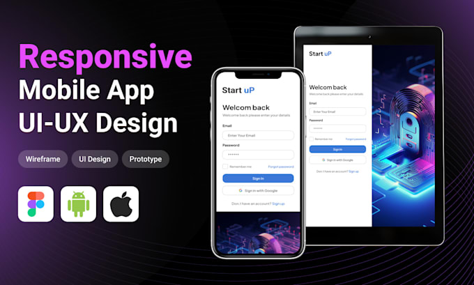 Design stunning user friendly mobile app ui ux for android and ios in figma by Umesh_9854 | Fiverr
