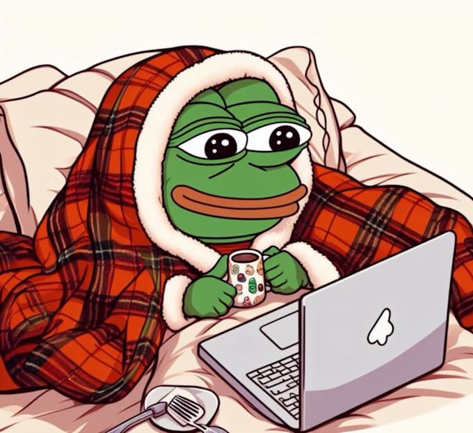 Design crypto meme art ,nft , token, pepe the frog , bitcoin meme art ...