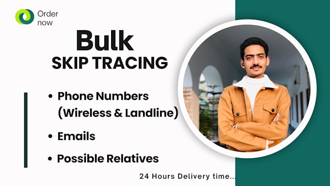 Do real estate bulk skip tracing by Badarabroy | Fiverr