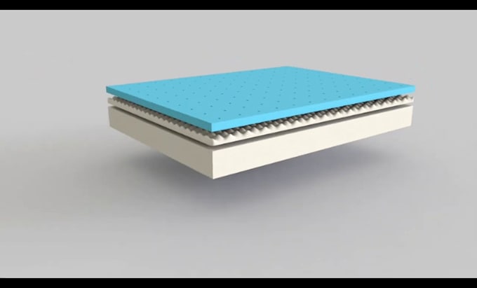 Create 3d mattress animation 3d bed animation 3d product animation 3d ...