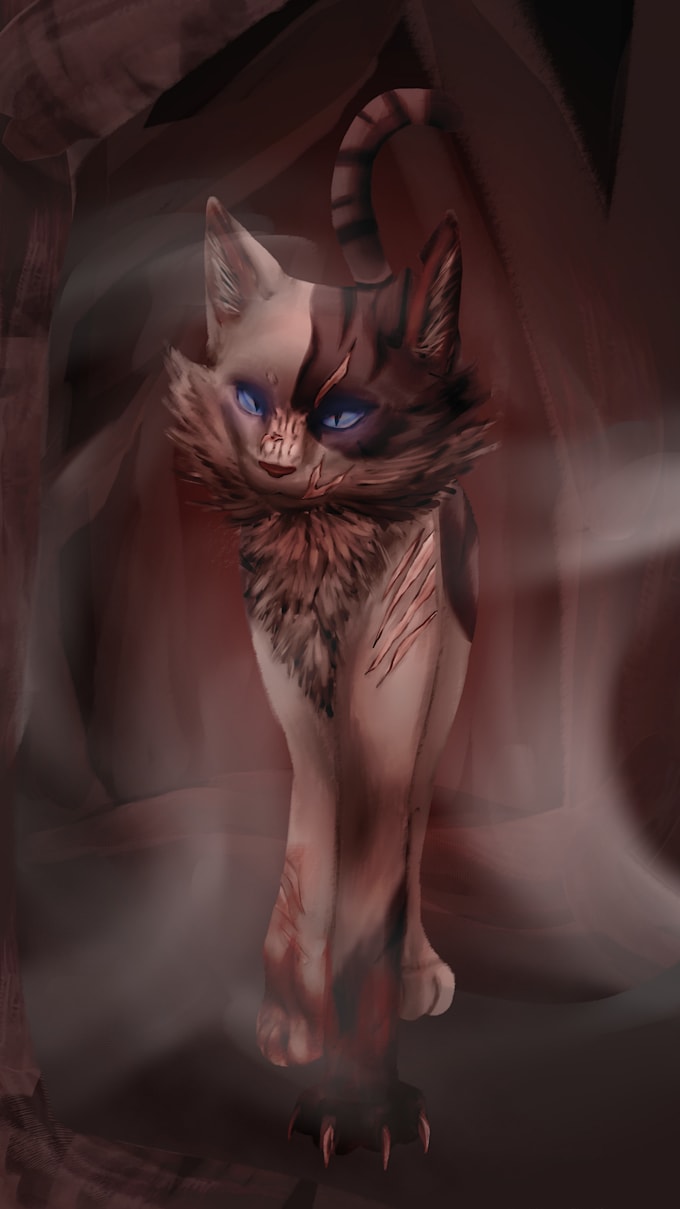 Draw your cat character in a semi realistic style by Pineeshriek | Fiverr