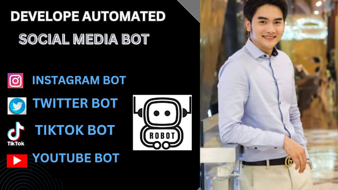 Build social media bot,live streaming bot,instagram bot,youtube bot ...