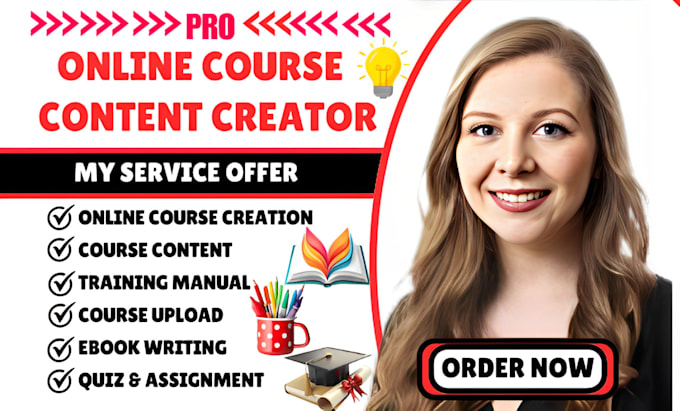 Do online course content course creation course curriculum ebook ...