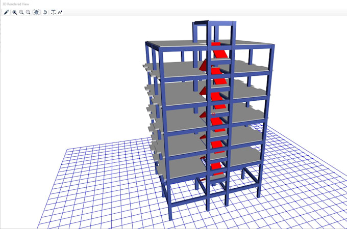 Model , analysis and design of building using etabs by Smd_nayeem | Fiverr