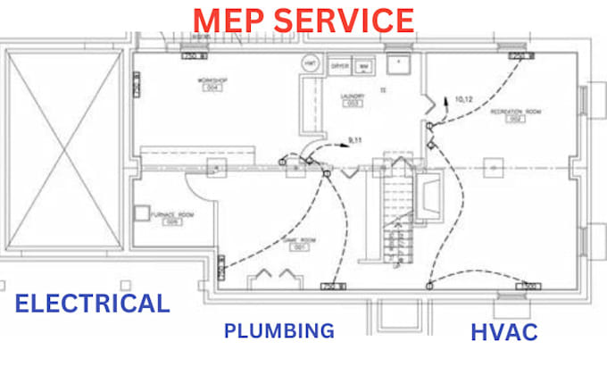 Do mep, electrical design, plumbing and hvac plan for city permit by ...