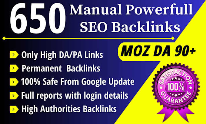 Build 500 high da pa profile backlinks manually by Safdar_dakim | Fiverr