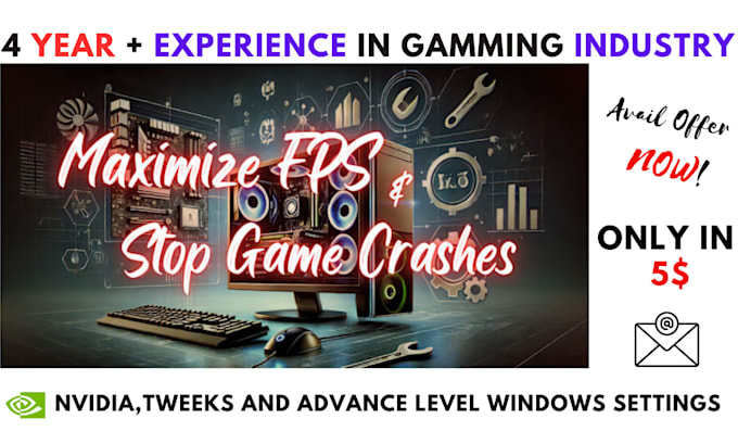 Fps boost pc optimization fix your windows for gaming by Sobanbhai470 | Fiverr