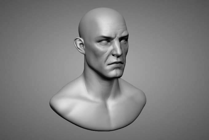 Sculpture 3d bust model,face sculpting,3d portrait model,3d head for 3d ...
