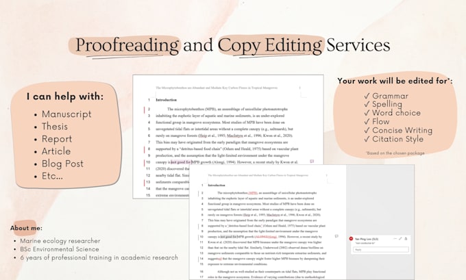 Proofread and copy edit your scientific manuscript or thesis by Yanping ...