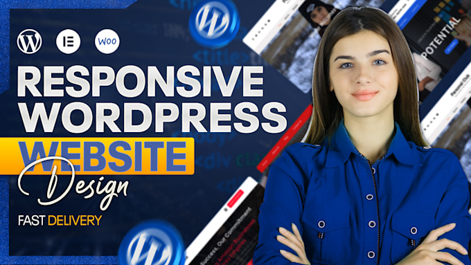 Develop wordpress website design with responsive website design by ...