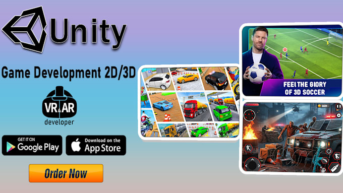 Develop 2d 3d unity games for mobile and web ios android pc by Usamafarooq22 | Fiverr