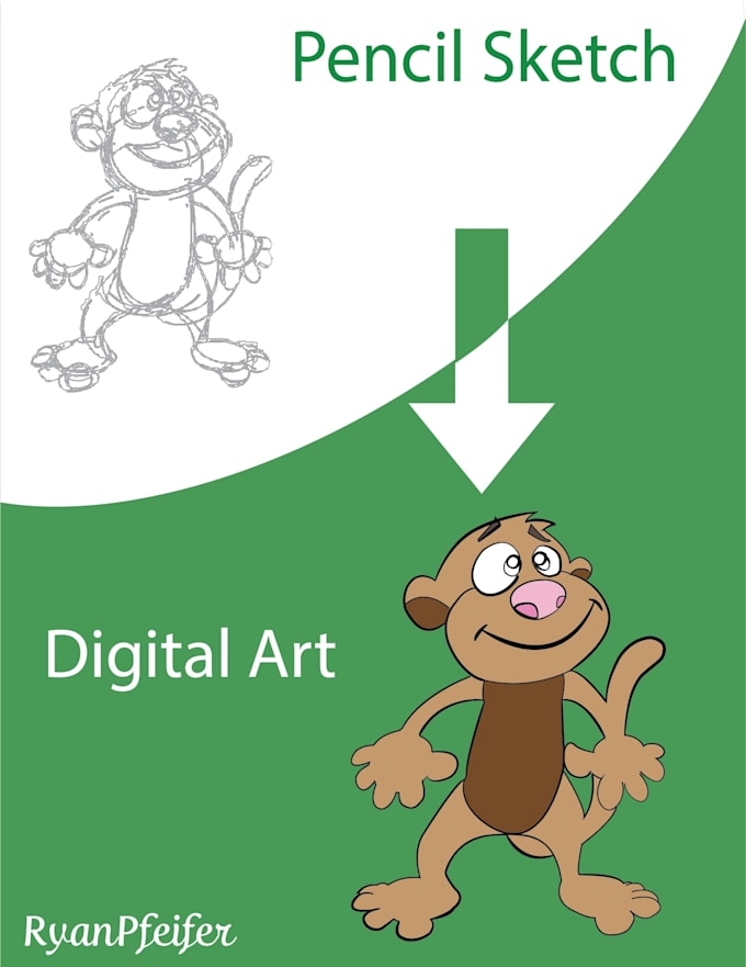 Convert physical art to digital art by Ryanpfeifer411 | Fiverr