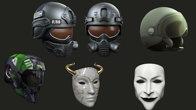 Custom 3d helmet,3d mask design for 3d printing in a perfect way by ...