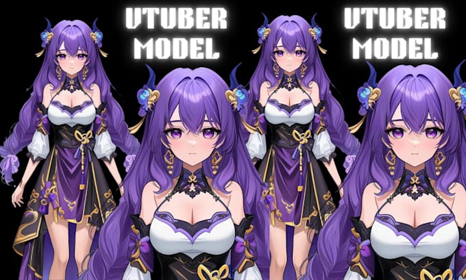 Design and rig pro vtuber character in live2d, for vtuber model and vtube studio by D_diamond5 ...
