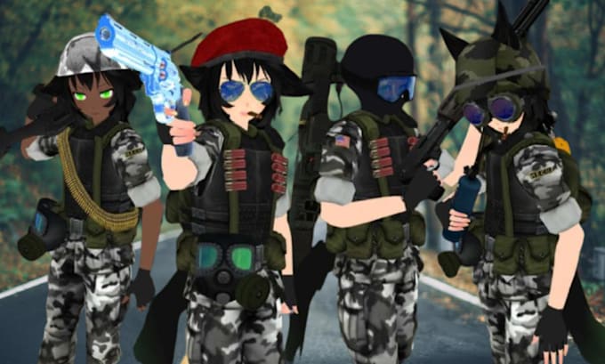 Create custom vrchat avatar 3d model furry avatar rigging 3d vtuber ...