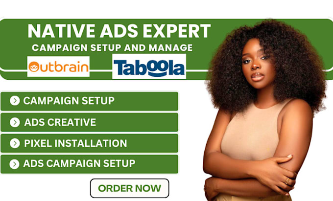 Create, manage and run your taboola and outbrain native ads campaigns by Abigail_winsome | Fiverr