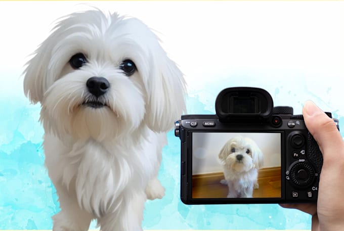 Create custom digital pet portraits by Diegopol | Fiverr