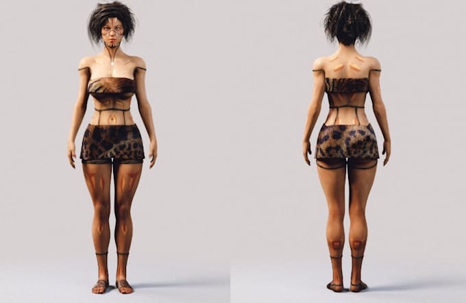 3d realistic game character, stylized model, shapr3d, animate 3d,nsfw, ue5 rig by Riicardoh | Fiverr