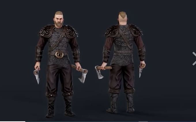 Mode 3d character model, texture realistic model, wd rig, unity, 3d ...