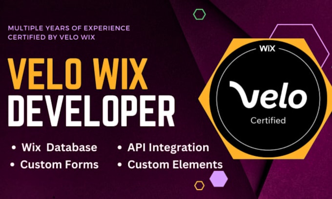 Develop, fix wix website using wix velo, wix code and databases, wix ... Develop, fix wix website using wix velo, wix code and databases, wix ...