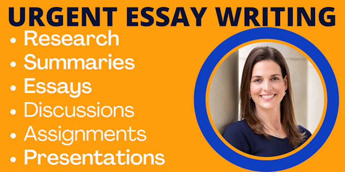 Do urgent essay writing, 500 to 5000 words on any topic or style by ...