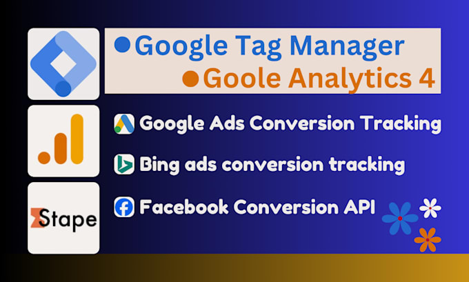 Setup google tag manager and analytics 4 for conversion tracking by Mamunjuvenile | Fiverr