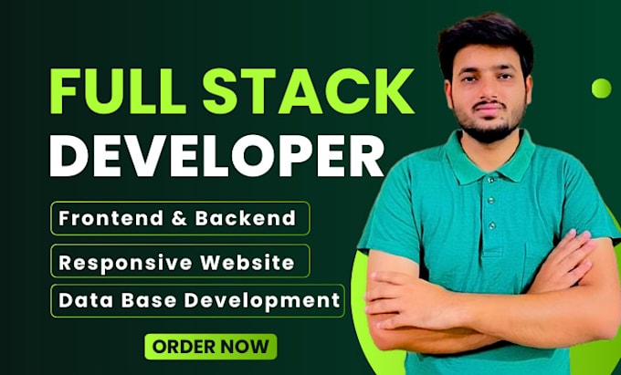 Do custom website development as full stack developer frontend backend developer by M_arsalan012 ...
