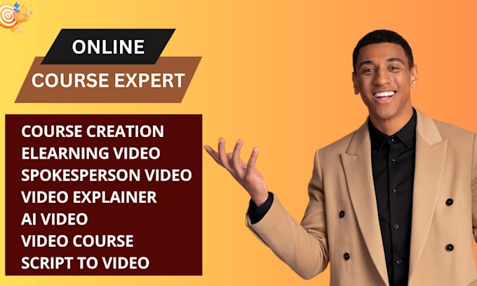 Create online course, video course, elearning video with synthesia ai, heygen by Mipo_designs3 ...