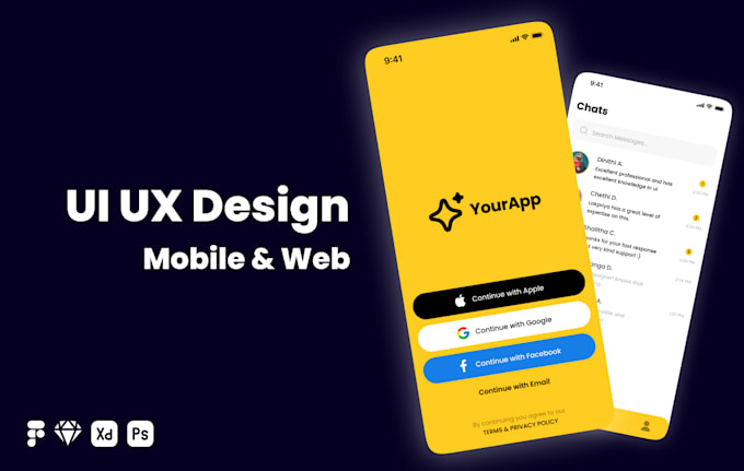 Design modern mobile app ui ux, web, dashboard ui in figma by Lakpriya1 | Fiverr