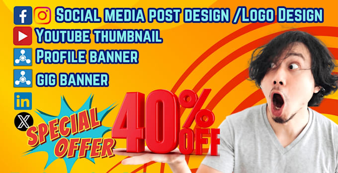 Creative social media post design, logo design, gig banner by Helpnerds ...