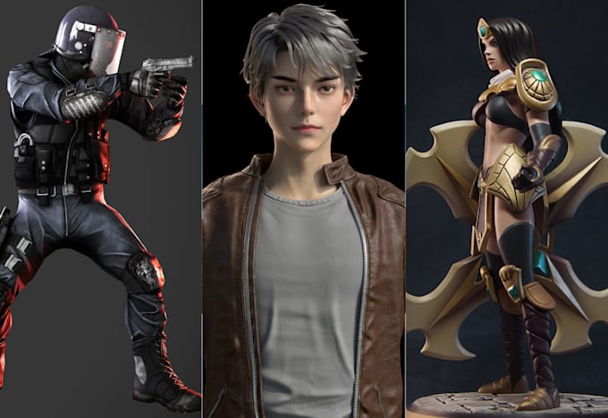 Create 3d Character Modeling Unreal Engine 3d Game Character Realistic 3d Model By Olajoseph085