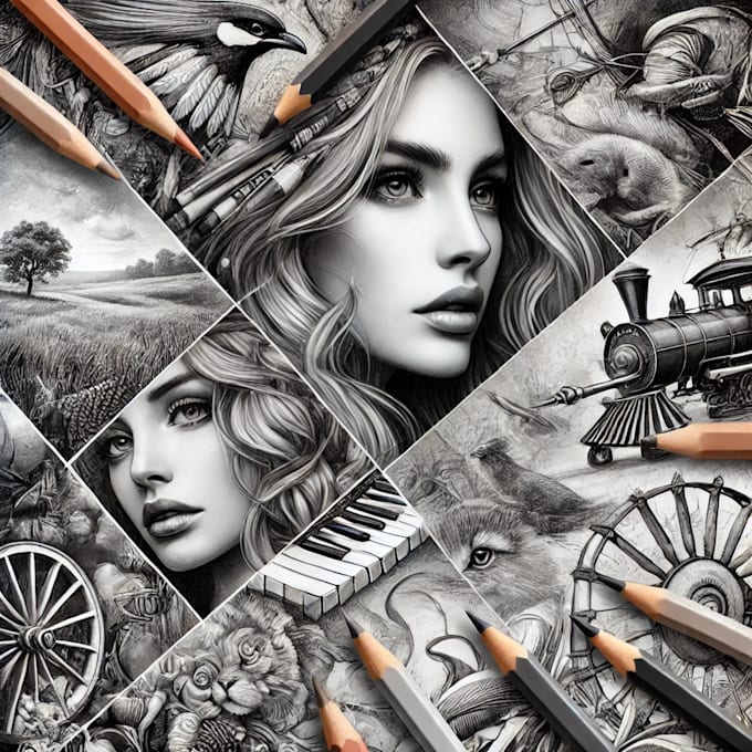 Draw amazing realistic pencil drawing from a photo by Thisal_p2w | Fiverr