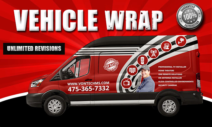 Do professional vehicle wrap design, van wrap, itasha wrap and car wrap ...