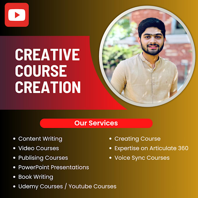 Create your online course on youtube and udemy on any niche by Areebmirza884 | Fiverr